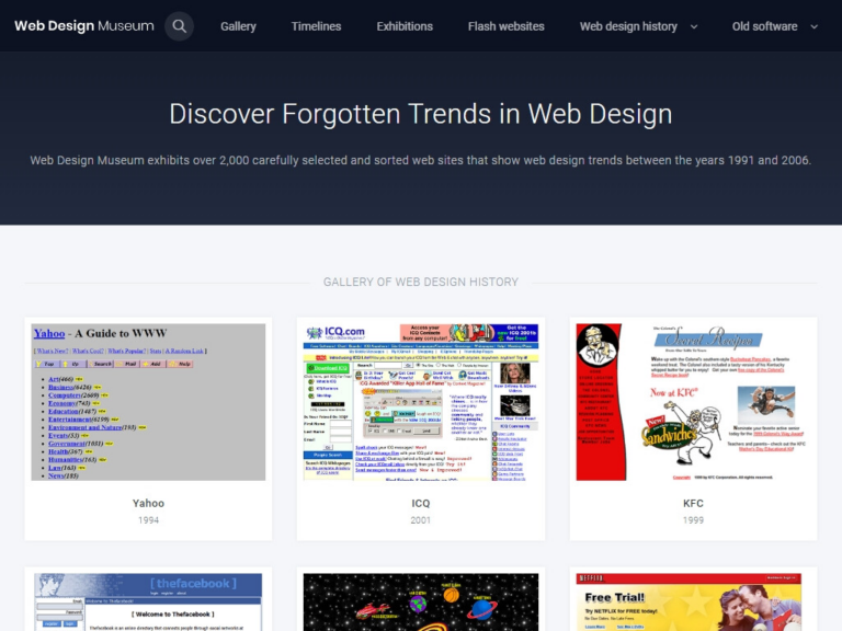 Revisiting Web Design History at the Web Design Museum – Old School ...