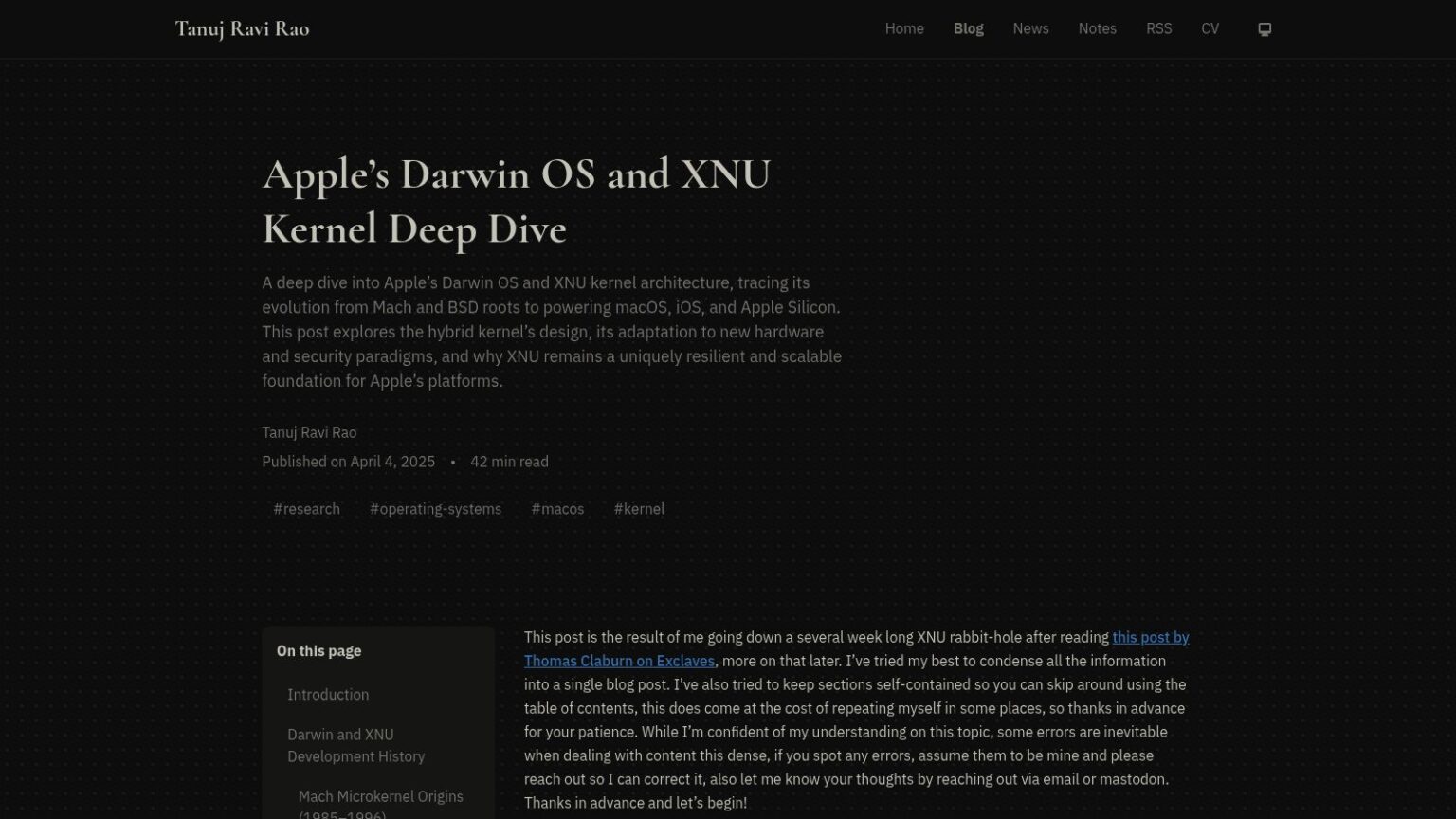 Apple’s Darwin OS and XNU Kernel Deep Dive – Old School Computer