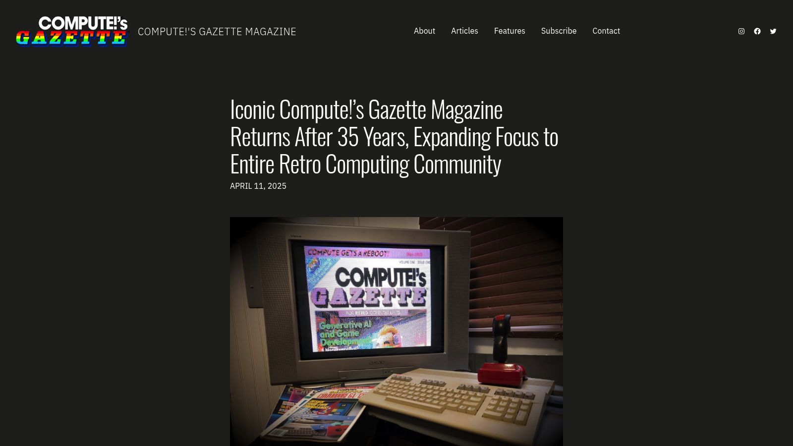 Iconic Compute!’s Gazette Magazine Returns After 35 Years, Expanding ...