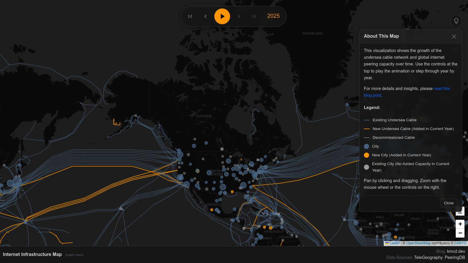 Internet Infrastructure Map Old School Computer