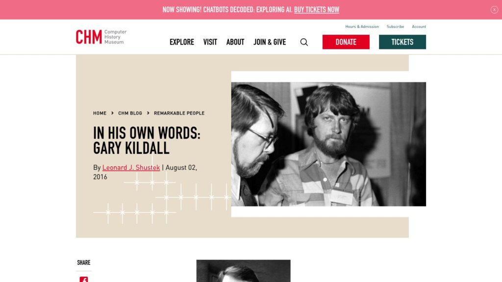 In His Own Words: Gary Kildall – Old School Computer