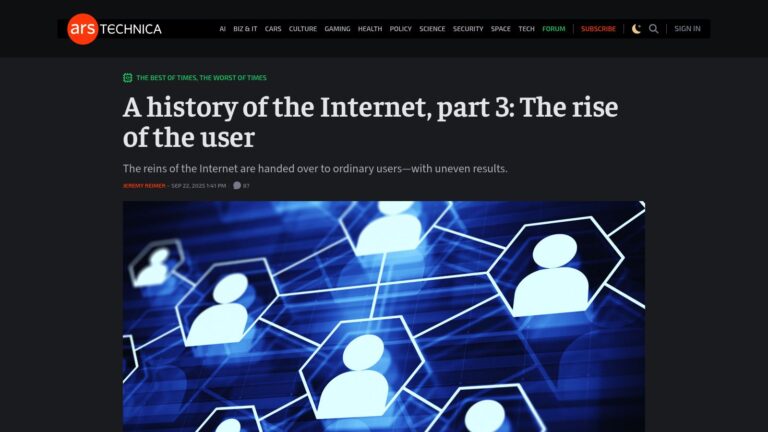 A History of the Internet, Part 3: The Rise of the User – Old School ...