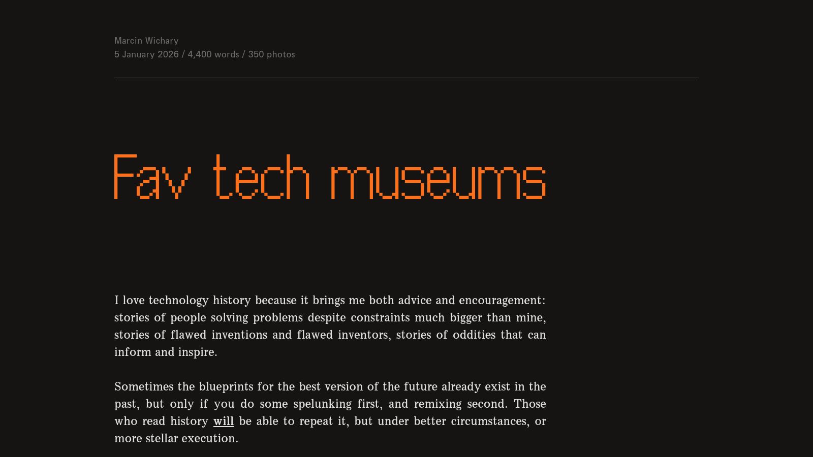 Fav Tech Museums – Old School Computer