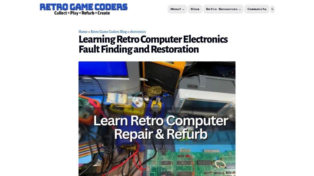 Learning Retro Computer Electronics Fault Finding and Restoration – Old ...